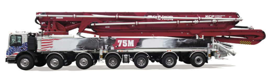 75-Meter KCP Concrete Pump | KCP Concrete Pumps